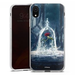 DeinDesign iPhone Xr Handy Silikon H&uuml;lle Case transparent Handyh&uuml;lle Rose The Beauty And The Beast Disney Princess Silikon Case
