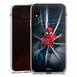 DeinDesign iPhone Xr Handy Silikon H&uuml;lle Case transparent Handyh&uuml;lle Kinofilm Marvel Spiderman Silikon Case