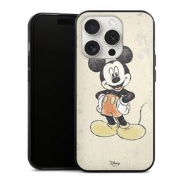 DeinDesign iPhone 15 Pro Handy Slim Case extra d&uuml;nn Silikon Handyh&uuml;lle schwarz H&uuml;lle Water Colour Official Licensed Product Silikon Slim Case