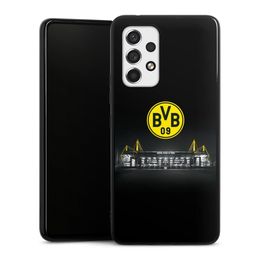 DeinDesign Galaxy A53 5G Handy Silikon H&uuml;lle Case schwarz Handyh&uuml;lle Borussia Dortmund Bvb Stadium