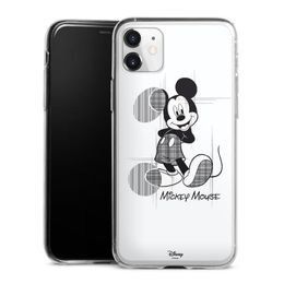 DeinDesign iPhone 11 Handy Slim Case Silikon Handyh&uuml;lle transparent H&uuml;lle extra d&uuml;nn Mickey Mouse Disney Official Licensed Product Silikon Slim Case