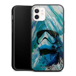 DeinDesign iPhone 12 mini Handy Premium Silikon H&uuml;lle Handyh&uuml;lle schwarz Case Colourful Stormtrooper Star Wars Silikon Premium Case