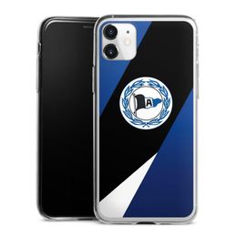 DeinDesign iPhone 11 Handy Slim Case Silikon Handyh&uuml;lle transparent H&uuml;lle extra d&uuml;nn Dsc Arminia Bielefeld Official Licensed Product Silikon Slim Case