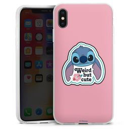 DeinDesign iPhone Xs Max Handy Silikon H&uuml;lle Case transparent Handyh&uuml;lle Lilo & Stitch Disney Sayings Silikon Case