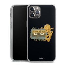DeinDesign iPhone 12 Pro Max Handy Silikon H&uuml;lle Case transparent Handyh&uuml;lle Guardians Of The Galaxy Groot Marvel Silikon Case