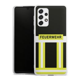 DeinDesign Galaxy A33 5G Handy Silikon H&uuml;lle Case transparent Handyh&uuml;lle Fire Fighter Fire Fighters Job Silikon Case