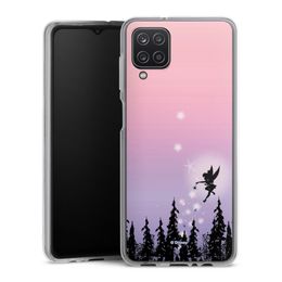 DeinDesign Galaxy A12 Handy Silikon H&uuml;lle Case transparent Handyh&uuml;lle Official Licensed Product Tinkerbells Disney Silikon Case