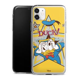 DeinDesign iPhone 11 Handy Slim Case Silikon Handyh&uuml;lle transparent H&uuml;lle extra d&uuml;nn Donald Duck Disney Official Licensed Product Silikon Slim Case