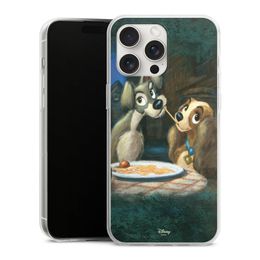DeinDesign iPhone 15 Pro Max Handy Silikon H&uuml;lle Case transparent Handyh&uuml;lle Lady And The Tramp Disney Official Licensed Product Silikon Case