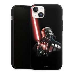 DeinDesign iPhone 14 Handy Premium Silikon H&uuml;lle Handyh&uuml;lle schwarz Case Merchandise Darth Vader Star Wars Silikon Premium Case