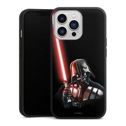 DeinDesign iPhone 13 Pro Handy Premium Silikon H&uuml;lle Handyh&uuml;lle schwarz Case Merchandise Darth Vader Star Wars Silikon Premium Case