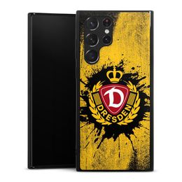 DeinDesign Galaxy S22 Ultra Handy Silikon H&uuml;lle Case schwarz Handyh&uuml;lle Official Licensed Product Soccer Sg Dynamo Dresden
