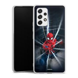 DeinDesign Galaxy A53 5G Handy Silikon H&uuml;lle Case transparent Handyh&uuml;lle Spiderman Marvel Kinofilm Silikon Case