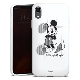 DeinDesign iPhone Xr Handy Silikon H&uuml;lle Case wei&szlig; Handyh&uuml;lle Mickey Mouse Disney Official Licensed Product Silikon Case
