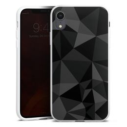 DeinDesign iPhone Xr Handy Silikon H&uuml;lle Case wei&szlig; Handyh&uuml;lle Abstract Muster Geometric Silikon Case