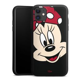 DeinDesign iPhone 11 Handy Premium Silikon H&uuml;lle Handyh&uuml;lle schwarz Case Official Licensed Product Minnie Mouse Disney Silikon Premium Case