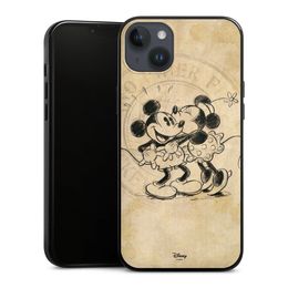 DeinDesign iPhone 14 Plus Handy Silikon H&uuml;lle Case schwarz Handyh&uuml;lle Minnie Mouse Vintage Mickey Mouse