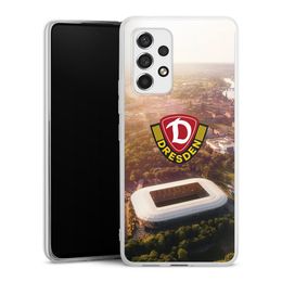 DeinDesign Galaxy A53 5G Handy Silikon H&uuml;lle Case transparent Handyh&uuml;lle Stadium Sg Dynamo Dresden Sgd Silikon Case