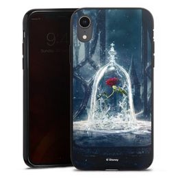 DeinDesign iPhone Xr Handy Silikon H&uuml;lle Case schwarz Handyh&uuml;lle Rose The Beauty And The Beast Disney Princess