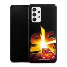 DeinDesign Galaxy A53 5G Handy Silikon H&uuml;lle Case schwarz Handyh&uuml;lle Cars Lightning Mcqueen 95 Official Licensed Product
