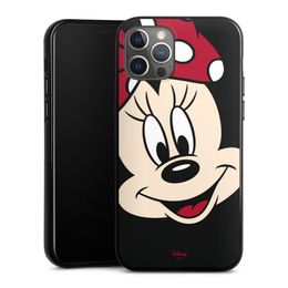DeinDesign iPhone 12 Pro Handy Silikon H&uuml;lle Case schwarz Handyh&uuml;lle Official Licensed Product Minnie Mouse Disney