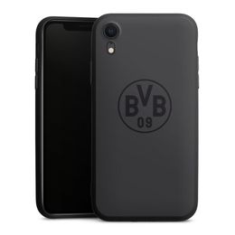 DeinDesign iPhone Xr Handy Premium Silikon H&uuml;lle Handyh&uuml;lle schwarz Case Bvb Borussia Dortmund Logo Silikon Premium Case