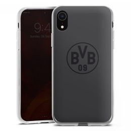 DeinDesign iPhone Xr Handy Silikon H&uuml;lle Case transparent Handyh&uuml;lle Bvb Borussia Dortmund Logo Silikon Case