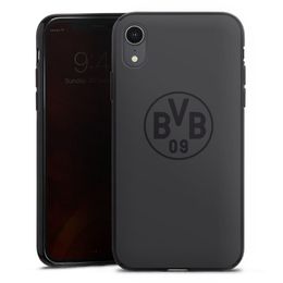 DeinDesign iPhone Xr Handy Silikon H&uuml;lle Case schwarz Handyh&uuml;lle Bvb Borussia Dortmund Logo