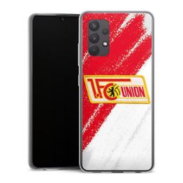 DeinDesign Galaxy A32 4G Handy Silikon H&uuml;lle Case transparent Handyh&uuml;lle 1. Fc Union Berlin Logo Official Licensed Product Silikon Case