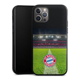 DeinDesign iPhone 12 Pro Handy Silikon H&uuml;lle Case schwarz Handyh&uuml;lle Stadium Fc Bayern M&uuml;nchen Fcb