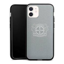 DeinDesign iPhone 12 mini Handy Silikon H&uuml;lle Case schwarz Handyh&uuml;lle Bayer 04 Leverkusen Coat Of Arms Official Licensed Product