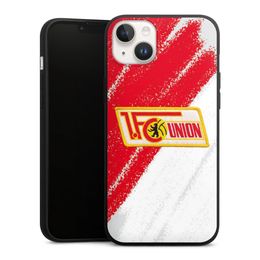 DeinDesign iPhone 14 Handy Premium Silikon H&uuml;lle Handyh&uuml;lle schwarz Case 1. Fc Union Berlin Logo Official Licensed Product Silikon Premium Case