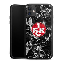 DeinDesign iPhone 11 Handy Premium Silikon H&uuml;lle Handyh&uuml;lle schwarz Case Coat Of Arms Muster 1. Fc Kaiserslautern Silikon Premium Case