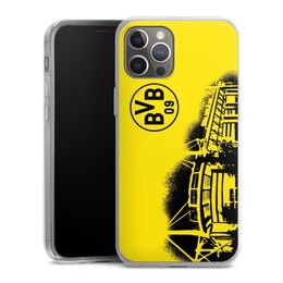 DeinDesign iPhone 12 Pro Max Handy Silikon H&uuml;lle Case transparent Handyh&uuml;lle Stadium Bvb Borussia Dortmund Silikon Case