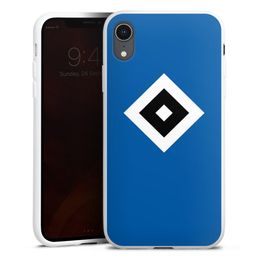 DeinDesign iPhone Xr Handy Silikon H&uuml;lle Case wei&szlig; Handyh&uuml;lle Logo Hsv Hamburger Sv Silikon Case
