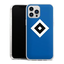 DeinDesign iPhone 13 Pro Max Handy Silikon H&uuml;lle Case transparent Handyh&uuml;lle Logo Hsv Hamburger Sv Silikon Case