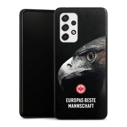 DeinDesign Galaxy A53 5G Handy Silikon H&uuml;lle Case schwarz Handyh&uuml;lle Eintracht Frankfurt Official Licensed Product European Cup