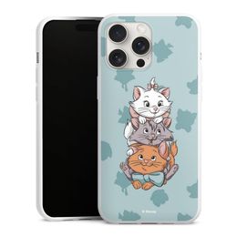 DeinDesign iPhone 15 Pro Max Handy Silikon H&uuml;lle Case wei&szlig; Handyh&uuml;lle Disney Aristocats Cat Silikon Case
