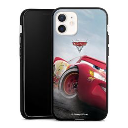 DeinDesign iPhone 12 mini Handy Silikon H&uuml;lle Case schwarz Handyh&uuml;lle Official Licensed Product Cars Lightning Mcqueen 95