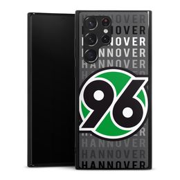 DeinDesign Galaxy S22 Ultra Handy Silikon H&uuml;lle Case schwarz Handyh&uuml;lle H96 Hannover 96 Official Licensed Product