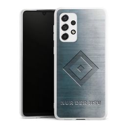 DeinDesign Galaxy A33 5G Handy Silikon H&uuml;lle Case transparent Handyh&uuml;lle Hsv Metallic Look Hamburger Sv Silikon Case