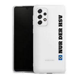 DeinDesign Galaxy A33 5G Handy Silikon H&uuml;lle Case transparent Handyh&uuml;lle Transparent Hamburger Sv Hsv Silikon Case