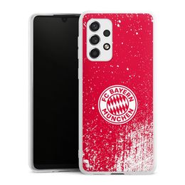 DeinDesign Galaxy A33 5G Handy Silikon H&uuml;lle Case transparent Handyh&uuml;lle Fcb Official Licensed Product Fc Bayern M&uuml;nchen Silikon Case