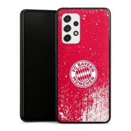 DeinDesign Galaxy A53 5G Handy Silikon H&uuml;lle Case schwarz Handyh&uuml;lle Fcb Official Licensed Product Fc Bayern M&uuml;nchen