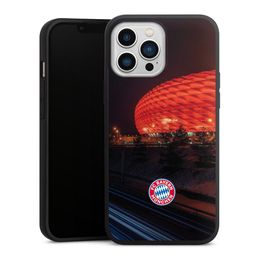 DeinDesign iPhone 13 Pro Max Handy Premium Silikon H&uuml;lle Handyh&uuml;lle schwarz Case Fc Bayern M&uuml;nchen Stadium Fcb Silikon Premium Case