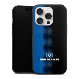 DeinDesign iPhone 15 Pro Handy Slim Case extra d&uuml;nn Silikon Handyh&uuml;lle schwarz H&uuml;lle Logo Official Licensed Product Hsv Silikon Slim Case