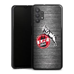 DeinDesign Galaxy A32 5G Handy Silikon H&uuml;lle Case schwarz Handyh&uuml;lle Metallic Look Official Licensed Product 1. Fc K&ouml;ln