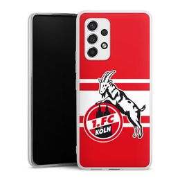 DeinDesign Galaxy A53 5G Handy Silikon H&uuml;lle Case transparent Handyh&uuml;lle Official Licensed Product 1. Fc K&ouml;ln Coat Of Arms Silikon Case