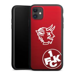 DeinDesign iPhone 11 Handy Premium Silikon H&uuml;lle Handyh&uuml;lle schwarz Case 1. Fc Kaiserslautern Devil Official Licensed Product Silikon Premium Case