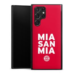 DeinDesign Galaxy S22 Ultra Handy Silikon H&uuml;lle Case schwarz Handyh&uuml;lle Fcb Mia San Mia Fc Bayern M&uuml;nchen